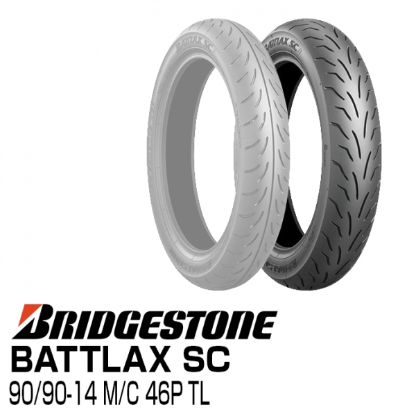 BRIDGESTONE(ブリヂストン) BATTLALX SC 90/90-14 R M/C 46P TL BRIDGESTONE(ブリヂストン) BATTLALX SC 90/90-14 R M/C 46P TL